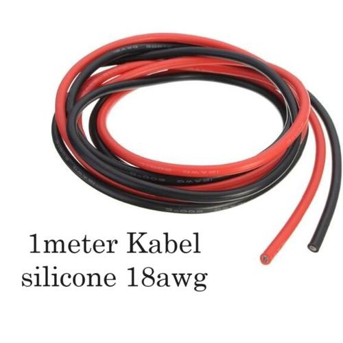 Jual 1Meter Kabel Silikon 18AWG silicone wire AWG 18 awg AWG18 RC ...