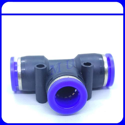 Jual Sambungan Nepel Angin Tee PUT06 / PE06, Pneumatic Fitting ...