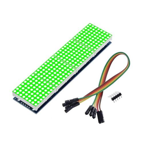Jual MAX7219 Led Dot Matrix 32x8 Display Module for Arduino - Hijau ...