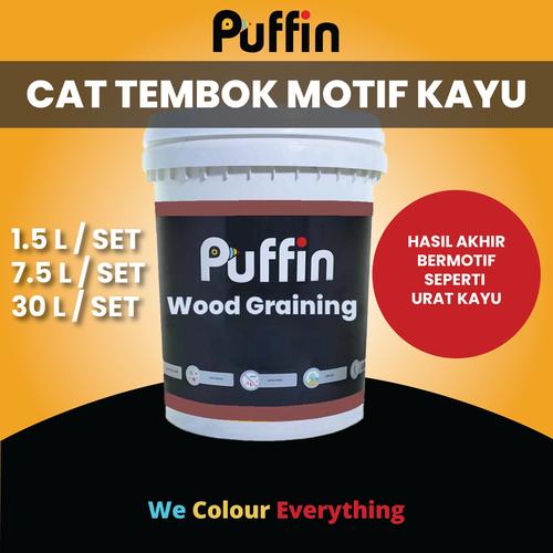 Promo CAT TEMBOK MOTIF KAYU PUFFIN WOOD GRAINING - 30 LTR Cicil 0% 3x ...