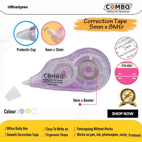Jual Correction Tape 8 Meter / Pita Koreksi / Tipe-x Kertas / Stipo ...