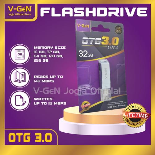 Jual OTG FLASHDRIVE V-GEN 16GB - 256GB (USB OTG VGEN TYPE-C) - 64 gb ...