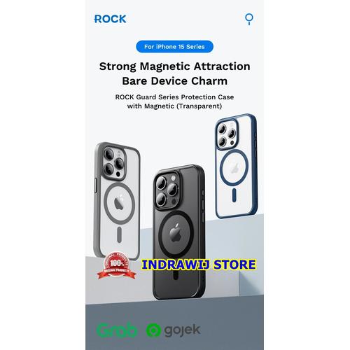 Jual CASE IPHONE 15 ROCK GUARD MAGNETIC MAGSAFE SLIM CASE IPHONE 15 PRO MAX - TITANIUM GREY, 15 ...