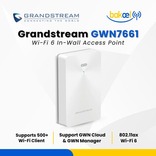 Jual Grandstream GWN7661 | Wi-Fi 6 Indoor Wall Access Point - Kota ...