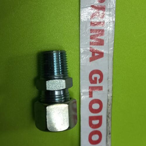 Jual Male connector hydraulic 12L x1/2/connector tube 12mm x 1/2 ...