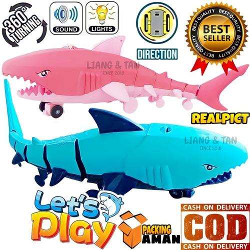 Jual Mainan Anak Ikan Hiu Baby Shark Jalan Bump And Go Ada Musik Dan ...