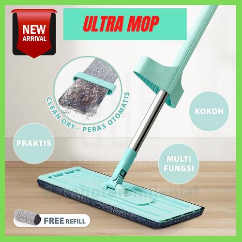 Jual Ultra Mop microfiber Alat Pel Tarik praktis inovatif micro fiber ...