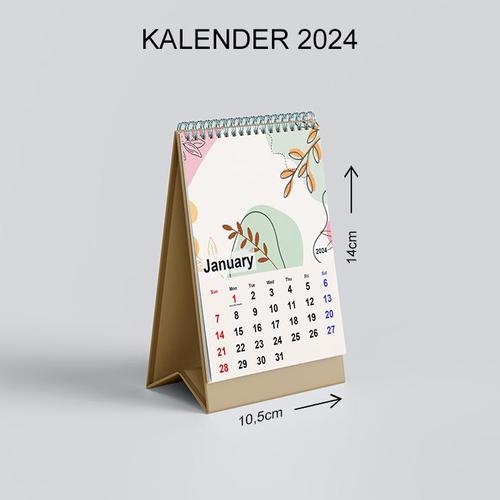 Jual Kalender 2024 Lengkap Kalender Meja Ukuran Kecil Motif Aesthetic ...