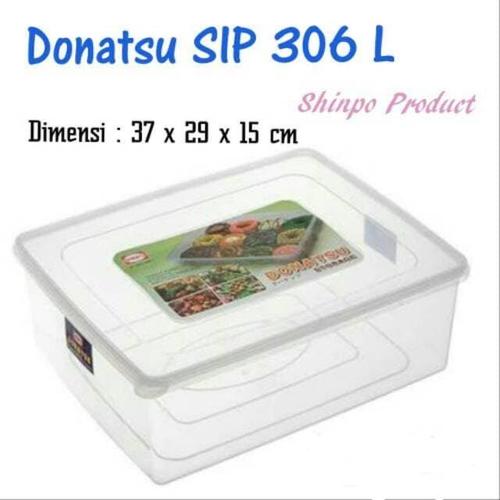 Jual Donatsu Shinpo Kotak Donat Kue Makanan Plastik Sealware Segi Box ...