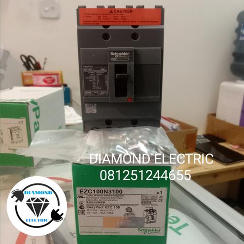 Jual Schneider MCCB BREAKER EZC100N 3P 60A 75A 80A 100A 100% Original - 100A - Jakarta Barat ...