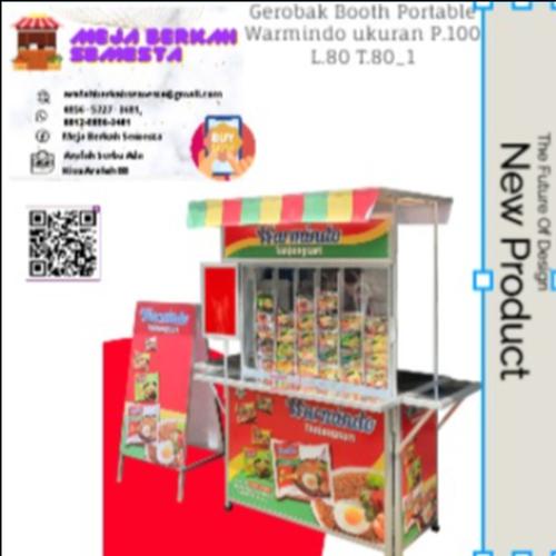 Jual Booth Portable Gerobak Warmindo Ukuran Besar ( P.120 L.80 T.80 ...