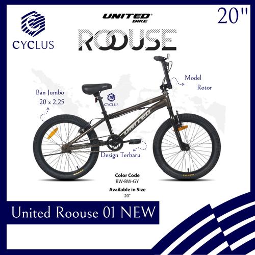 Jual Sepeda BMX United Roouse 01 20 Inch Anak Dewasa United Rouse Rotor ...