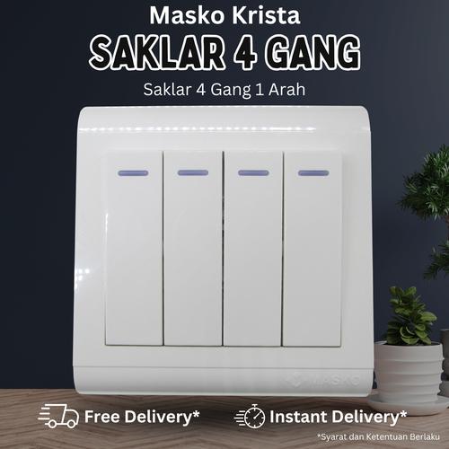 Jual MASKO IB SAKLAR 4 GANG PUTIH K - 214 (K-214) KRISTA SNI ORI - Kota ...