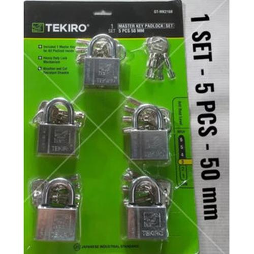 Jual Tekiro gembok master key set 5 pcs 50mm - Kota Surabaya ...