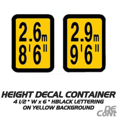 Jual Container Height Decals - Jakarta Timur - De'Cont | Tokopedia