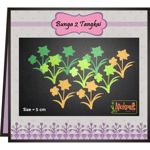 Jual BUNGA 2 TANGKAI - Daun Kertas Bahan Scrapbook - Jakarta Selatan ...