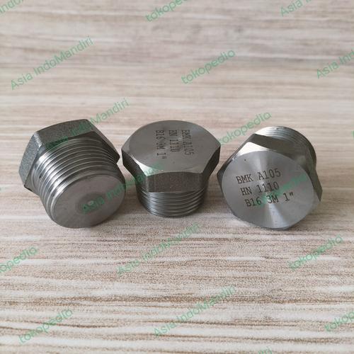 Jual Plug Besi Class 3000 NPT 1/4" Hex Plug #3000 Carbon Steel ...