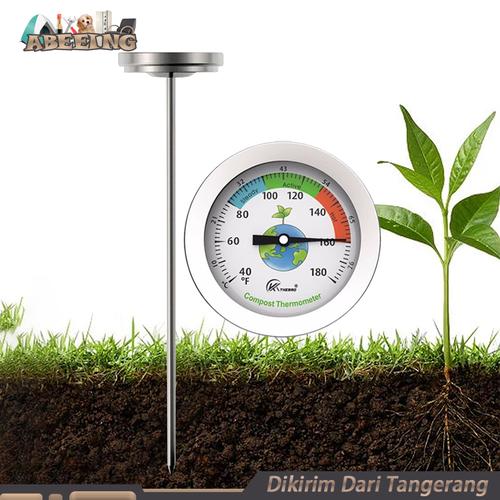 Jual 50cm Termometer Suhu Air Makanan Thermometer Kompos Tanah Manual ...