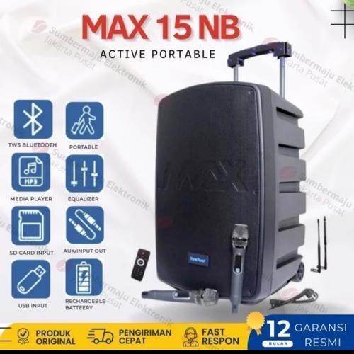 Jual Speaker Portabel Wireless Baretone Max 15NB max15 nb 15inch ...