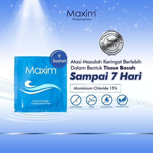Jual 9 Sachet Maxim Antiperspirant 15% - Jakarta Selatan - maxim rollon ...