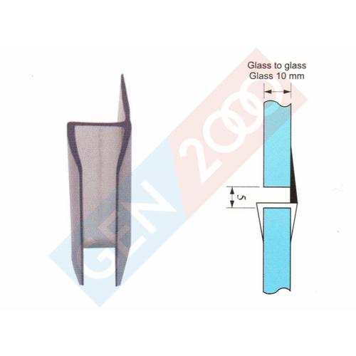 Jual Glass Water Seal Clip Polycarbonate Seal Pintu Kaca Lurus Model H ...