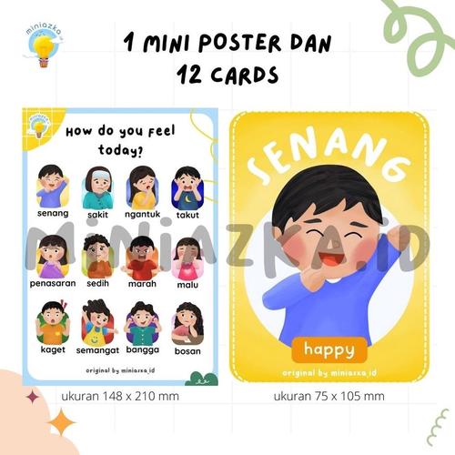 Jual Flashcard Emosi / Emotion Feeling Cards / Feeling Flashcards Best ...