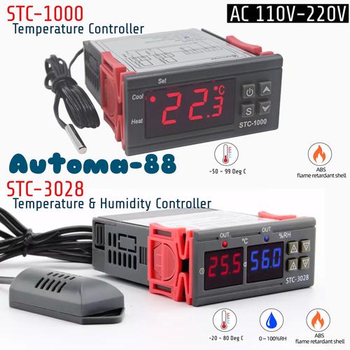 Jual Thermostat Hygrostat Digital STC-1000 STC-3028 Atur suhu kelembaban - STC3028 AC 220V - Kab ...