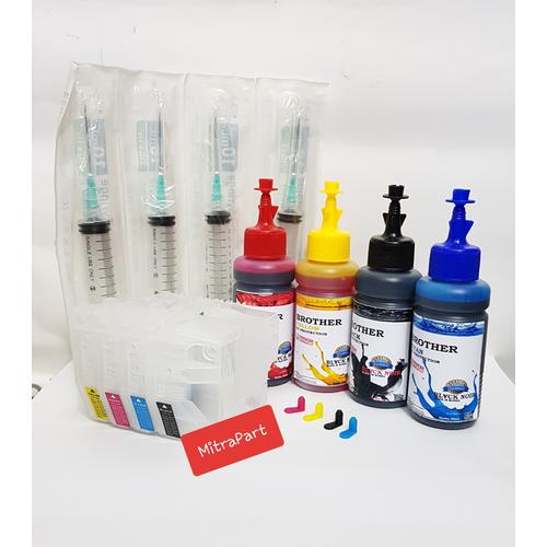 Jual Cartrid Brother LC3617 Refillable Plus Tinta 4 warna - Kota ...