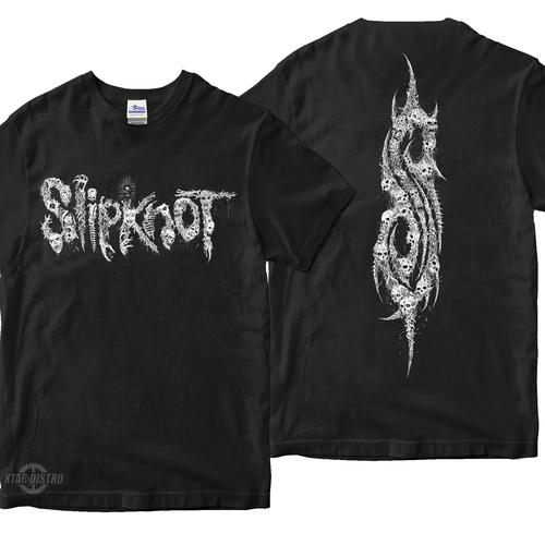 Jual Kaos SLIPKNOT LOGO Premium tshirt kaos band metal Slipknot - M ...
