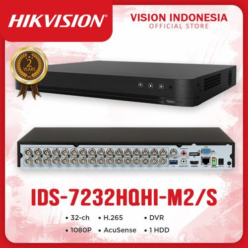 Jual DVR Hikvision 32 Channel iDS-7232HQHI-M2/S DVR 32CH Acusense Audio ...