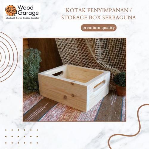 Jual Kotak penyimpanan serbaguna / storage box kayu - 20x10cm, 6 cm ...