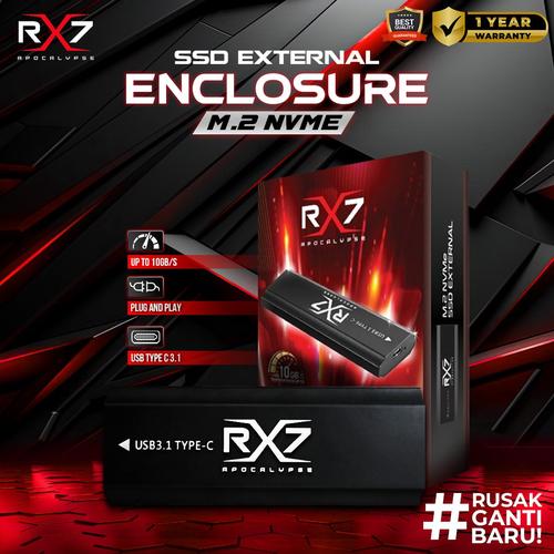 Jual Enclosure M.2 NVME RX7 / External case M.2 NVME type C USB 3.1 RX7 ...