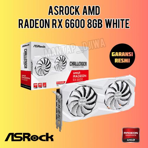 Jual Asrock AMD Radeon RX 6600 / RX6600 8GB GDDR6 Challenger White ...