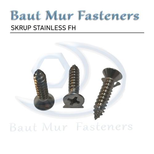 Jual Skrup stainless FH 12 X 3 sekrup ss 304 - Jakarta Pusat - Baut Mur ...