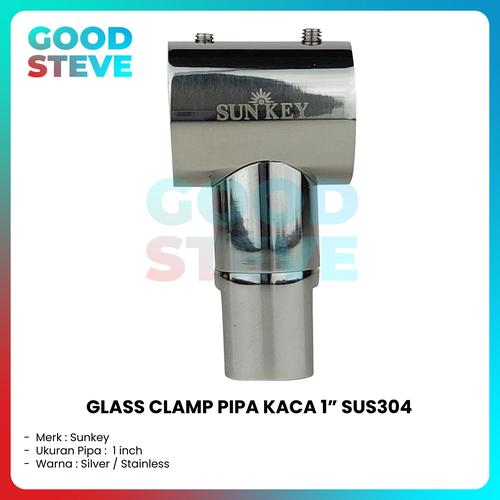 Jual GLASS CLAMP SHOWER PIPA KACA SHOWER 1 inch SS304 - STAINLESS ...