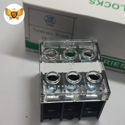 Jual TERMINAL BLOCK DIN RAIL 3 POLE PIN 50A TYPE IN-30 3P 3Pole 3Pin ...