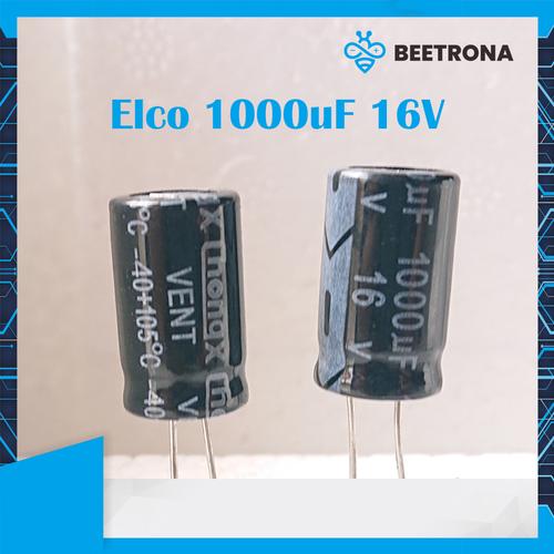 Jual Kapasitor Elco 1000uF 16V 1000 micro Farad Capacitor - Kab. Sleman ...