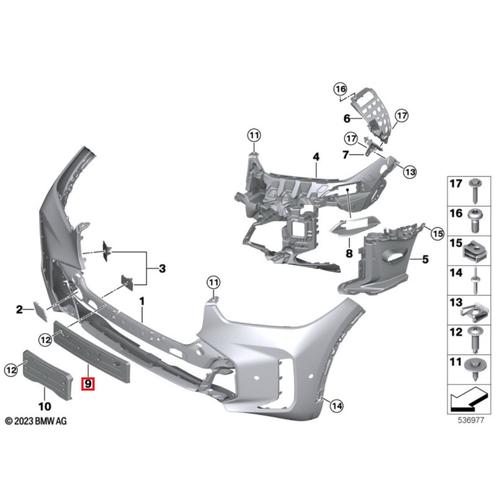 Jual Original BMW G05 X5 LCI M Sport Tatakan Dudukan Plat Nomor Depan ...