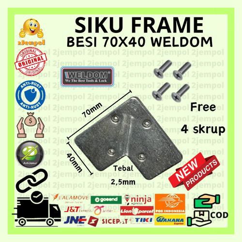 Jual Siku Frame Besi Aluminium Sudut 90 Derajat - WELDOM - Jakarta ...
