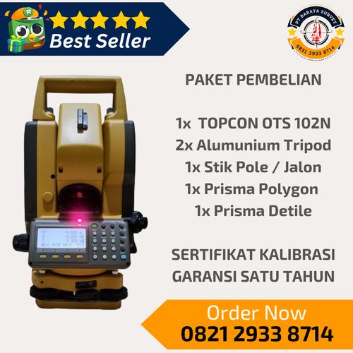 Jual Total Station Topcon GTS-102N Reflectorlles Dan Sudah USB - Kota ...