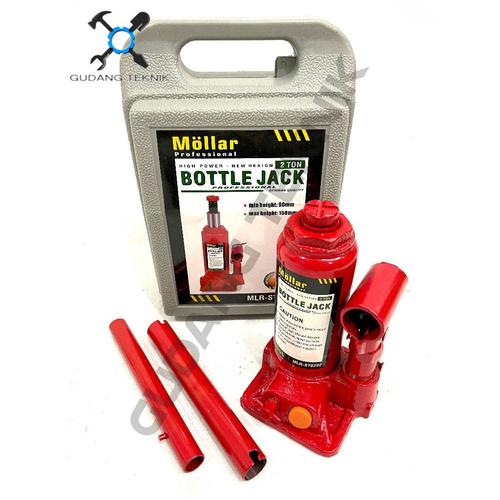 Jual Hydraulic Jack Bottle / Dongkrak Botol Mobil Hidrolik 2 Ton MOLLAR ...