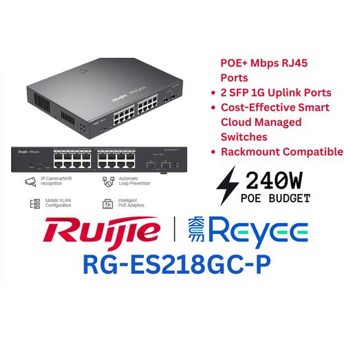 Jual RG-ES218GC-P RUIJIE REYEE 16 PORT GIGABIT CLOUD - Jakarta Pusat - azzura computer | Tokopedia