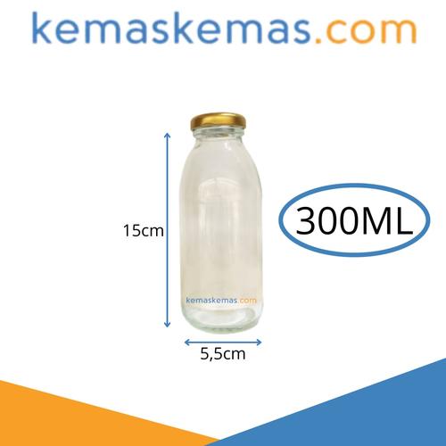 Jual 300ml Botol Kaca Tokyo Twist Jus / Botol Kaca Kopi / Glass Milk ...
