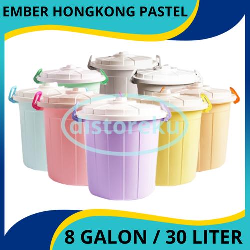 Jual IK - EMBER HONGKONG 8 Galon PASTEL 30 Liter Ember Plastik dengan Tutup - RANDOM - Jakarta ...