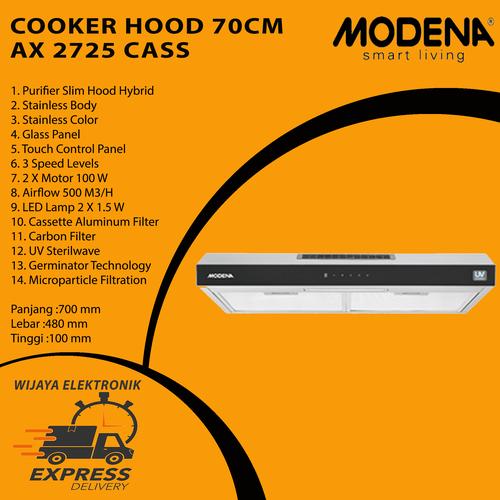 Promo Modena Cooker hood 70cm AX 2725 CASS Exhaust modena Ax 2725 cass ...