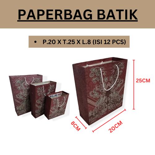 Jual Paper bag batik Uk 20x25x8cm / Paperbag, Shopping bag, tas kertas ...