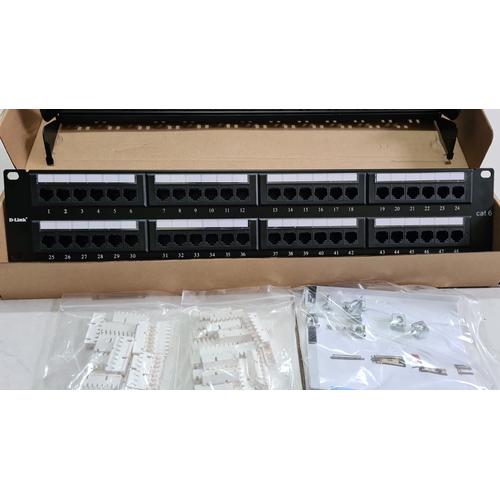 Jual D-Link NPP-C61BLK481 Cat 6 UTP 48-Port Patch Panel Fully Loaded Dlink - Jakarta Pusat ...