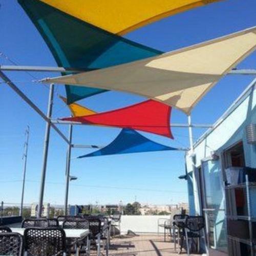 Jual Tenda kanopi awning taman bentuk segitiga Tenda ukuran 4x4x4 meter ...