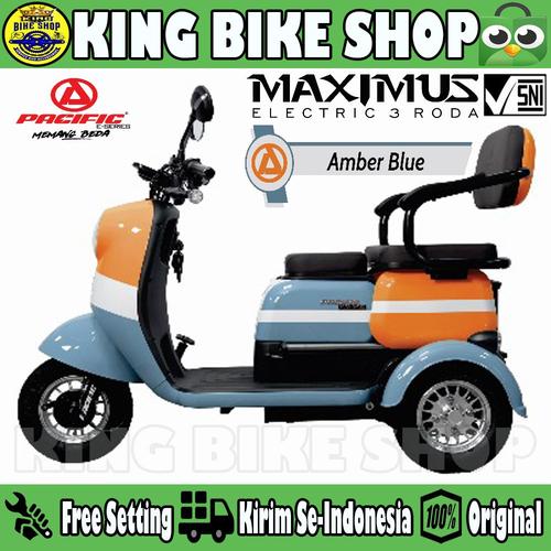 Jual Motor Listrik PACIFIC MAXIMUS 650 watt Electric E Bike Roda Tiga ...