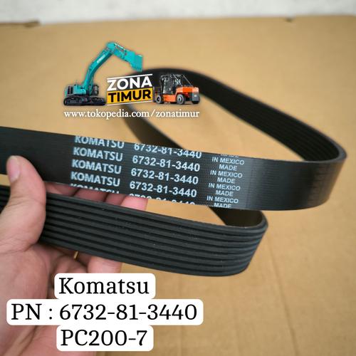 Jual V belt komatsu PC200-7 6732-81-3440 fan belt Pc200 7 van belt ...